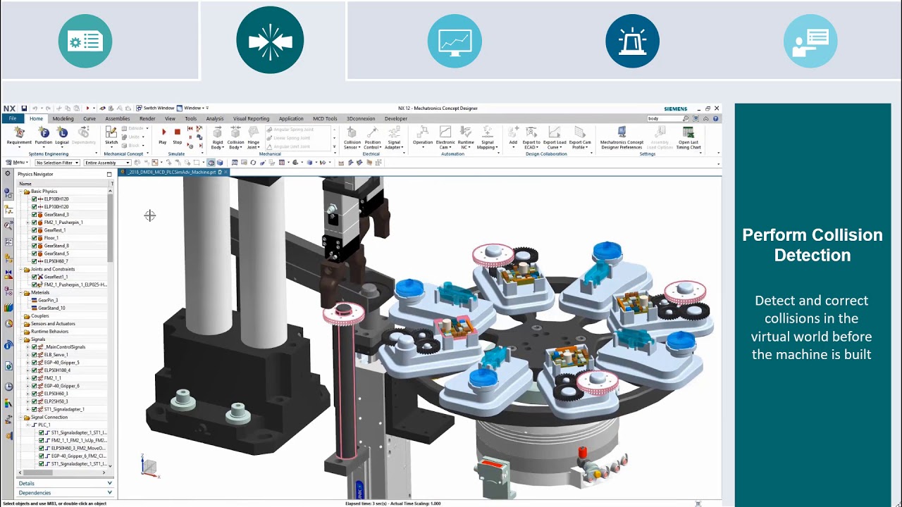 Virtual Commissioning with NX MCD and PLCSim Advanced - Domenico Madeo