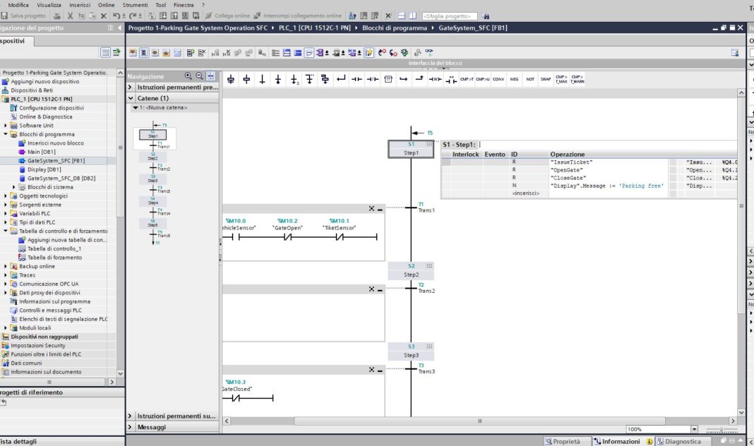 TUTORIAL completo con ESEMPIO APPLICATIVO - Programma in SFC/Grafcet in ...