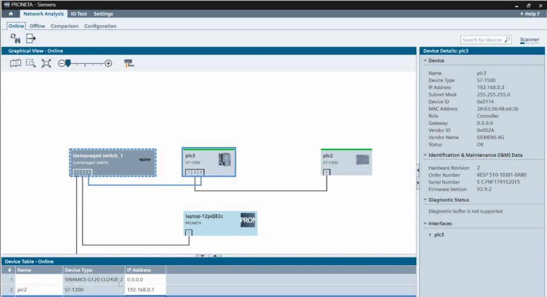 SIMATIC Download PRONETA Basic 3.3 il Tool di messa in funzione e diagnostica per reti PROFINET ...