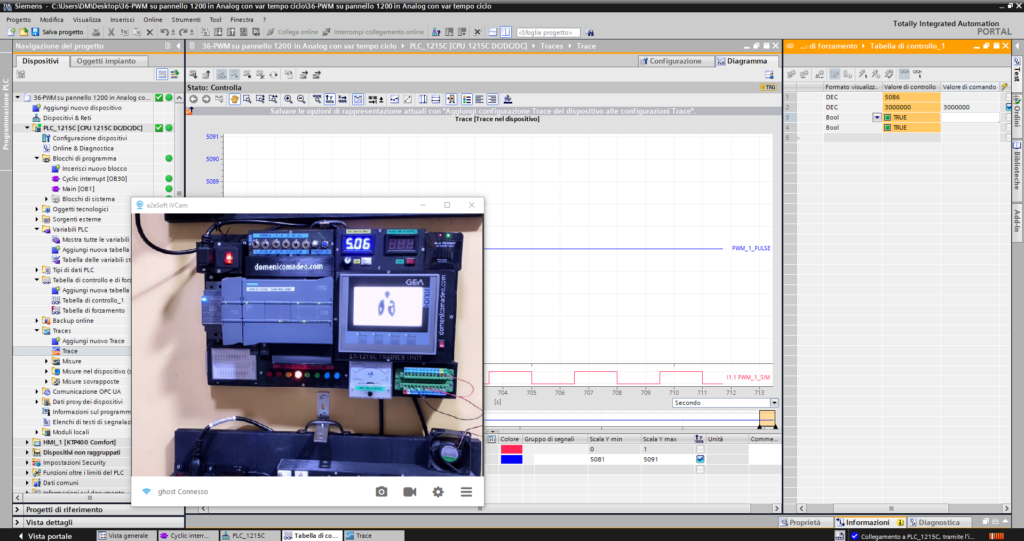 TUTORIAL ESERCIZIO - Come configurare le uscite PWM su S7-1200 CTRL_PWM con variatore durata ...