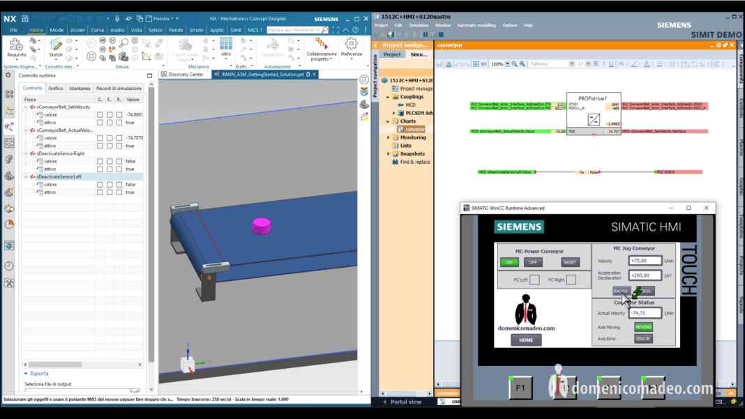ESERCIZIO - VirtualCommissioning SINAMICS S120 con SIMIT (PROFIDrive1 ...
