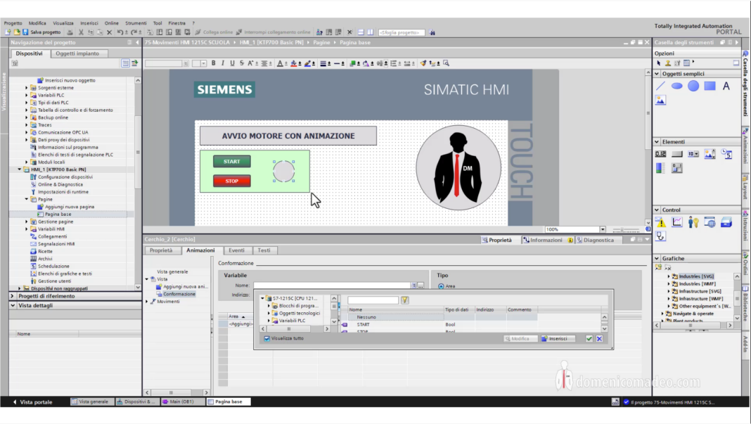 TUTORIAL - Come fare Animazioni base con su HMI Comfort e TiaPortal su ...