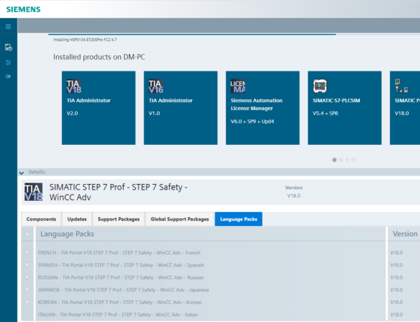 TUTORIAL - Download language pack ITALIANO TIA Portal V18 con TIA ...