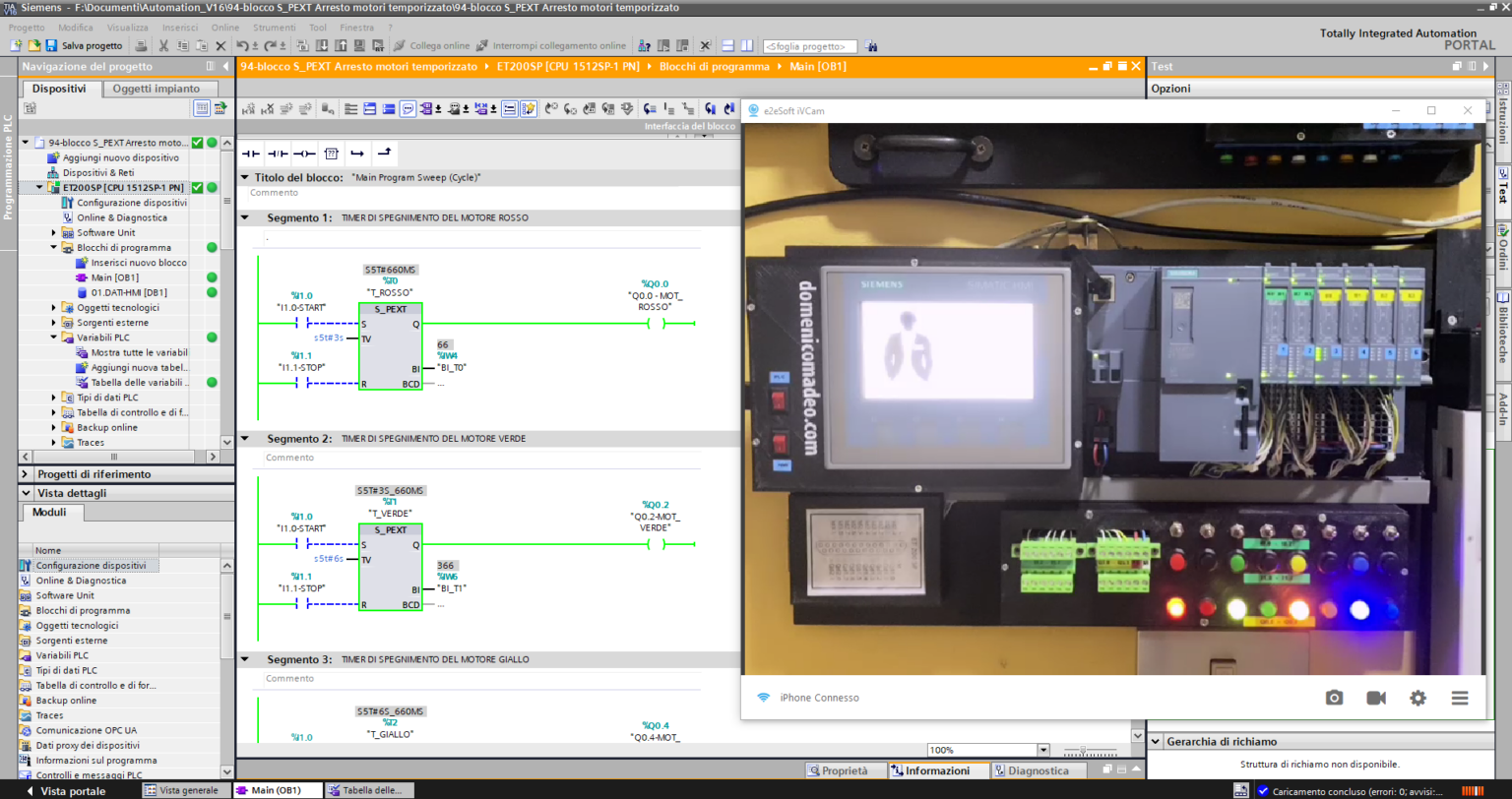 TUTORIAL ESERCIZIO - Arresto motori temporizzato con blocco S_PEXT in ...