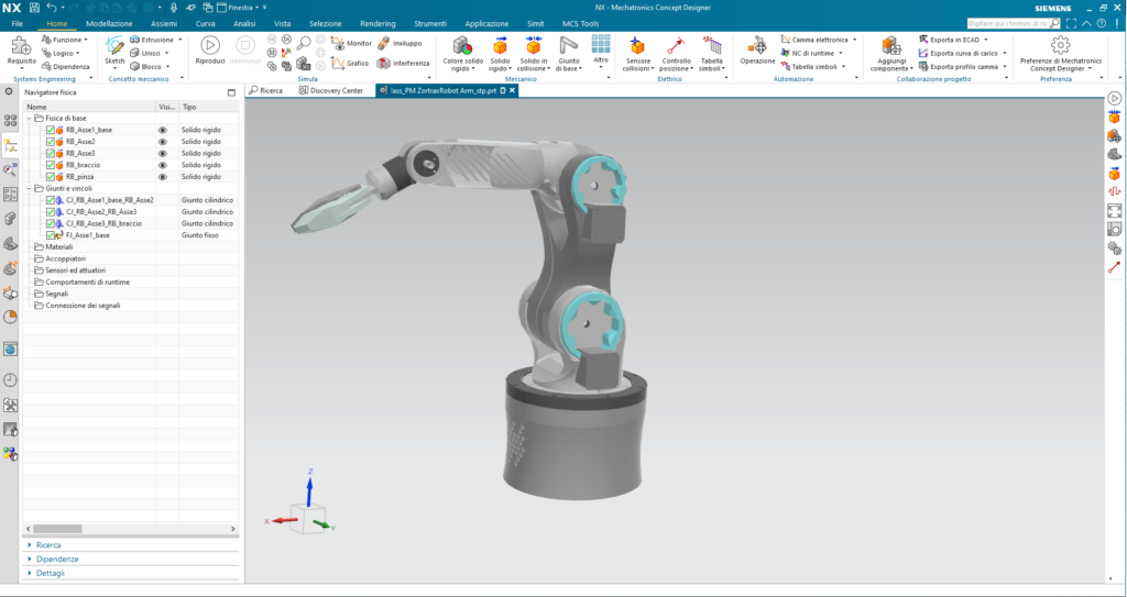 DEMO - Primo approccio al concetto di DigitalTwin con Siemens NX MCD di ...