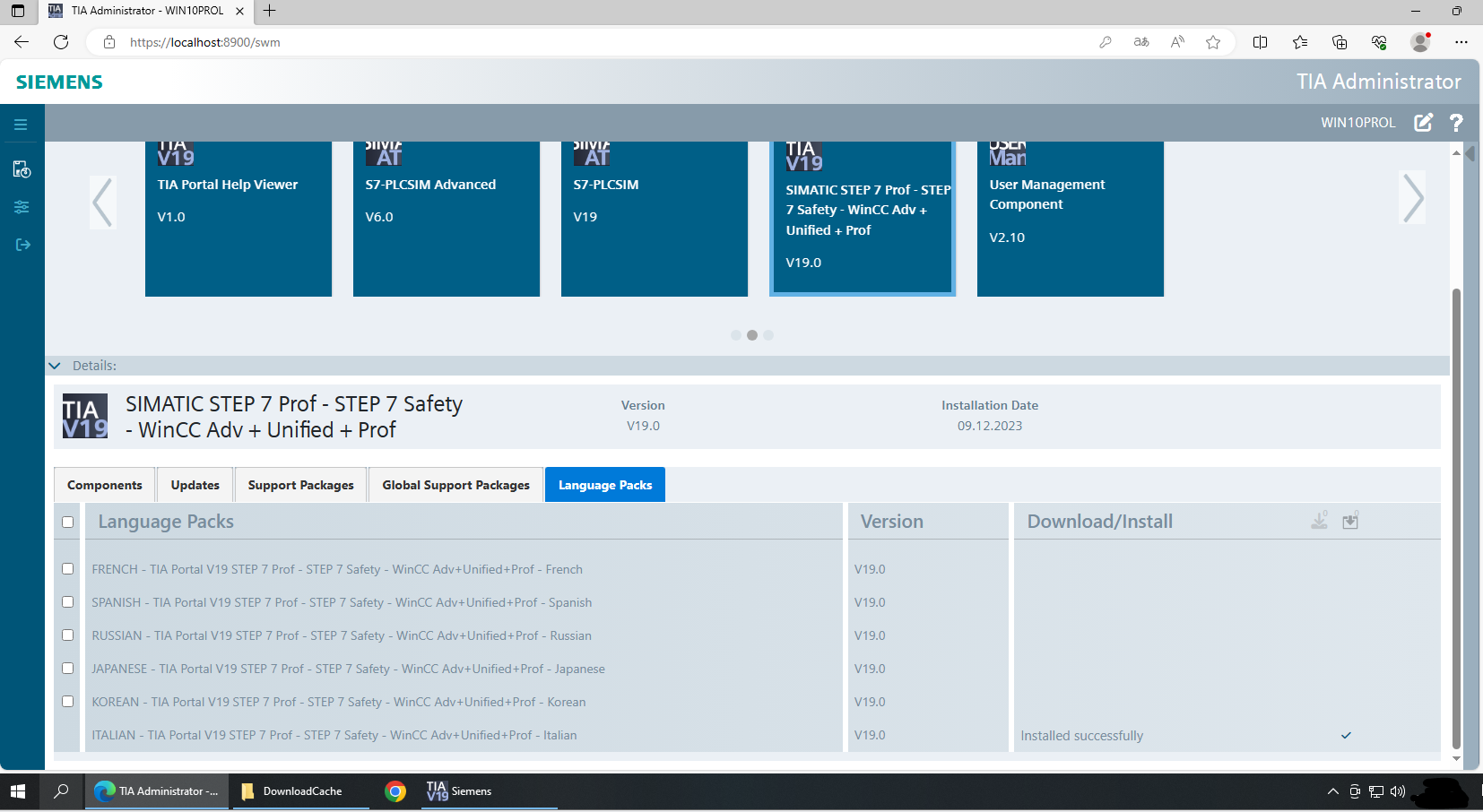 TUTORIAL: Download TIA Portal V19 language pack ITALIANO, come ...
