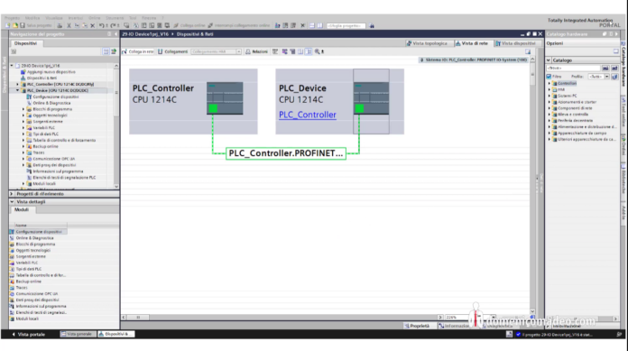ESERCIZIO: Comunicazione I/O Device PROFINET due PLC S7-1200 nello ...